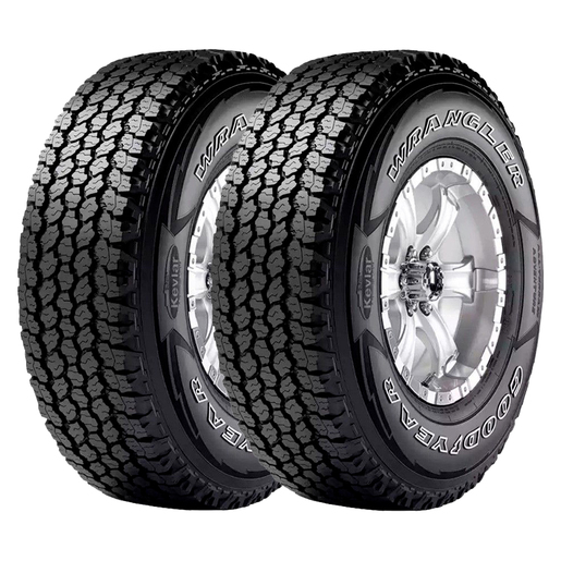 Jogo 2 Pneus Goodyear Aro 18 Wrangler All Terrain Adventure 265/60R18 110T - Letra Branca
